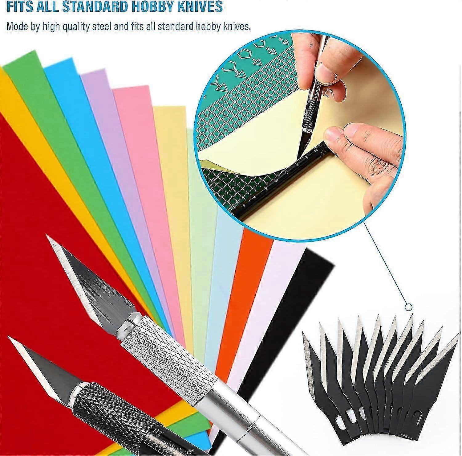 50 pcs Replacement Scalpel Blade, Anti-Rust Blade, for Precision Cutter ...