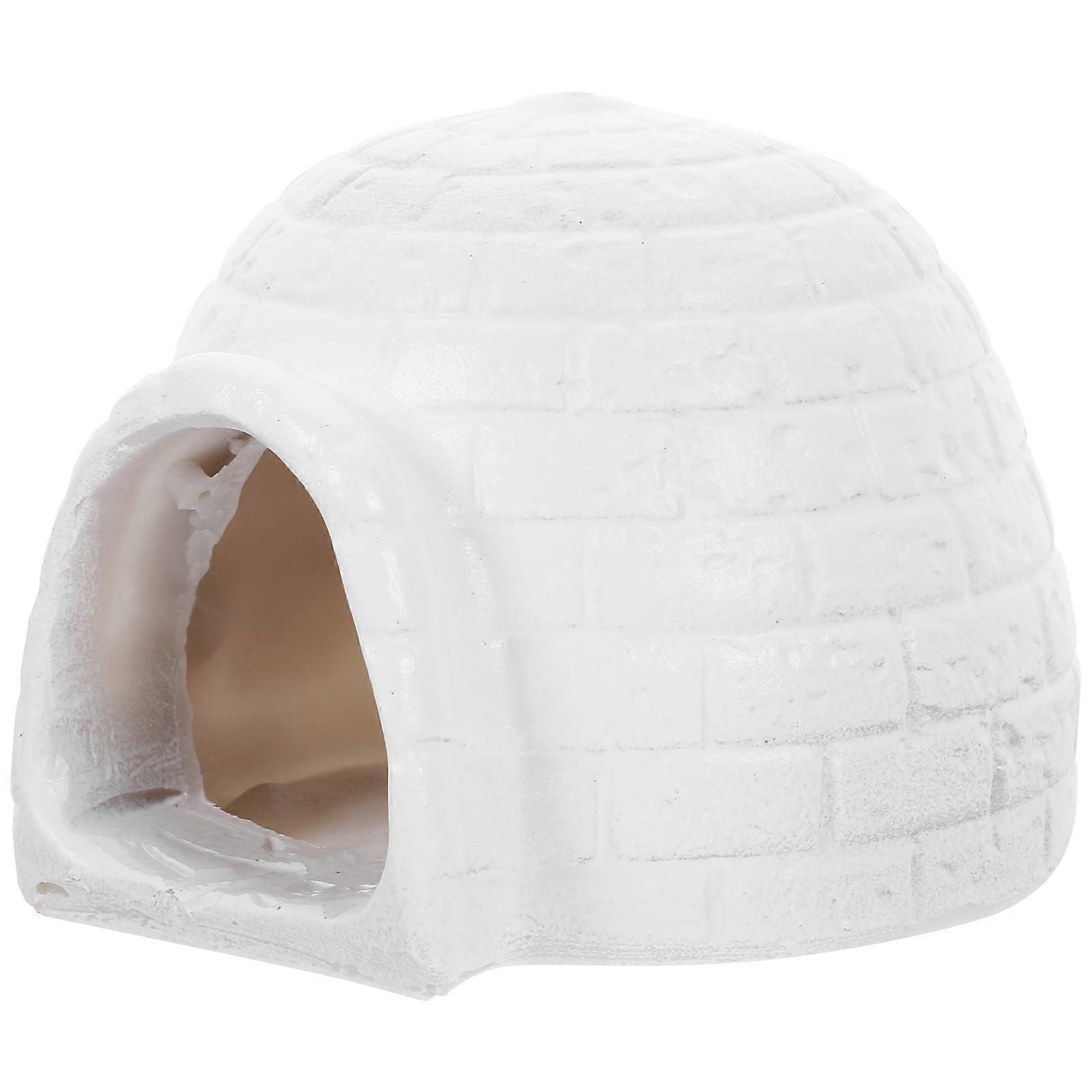 Simulated Igloo Polar Model Igloo Figurine Fish Tank Hideout Polar ...