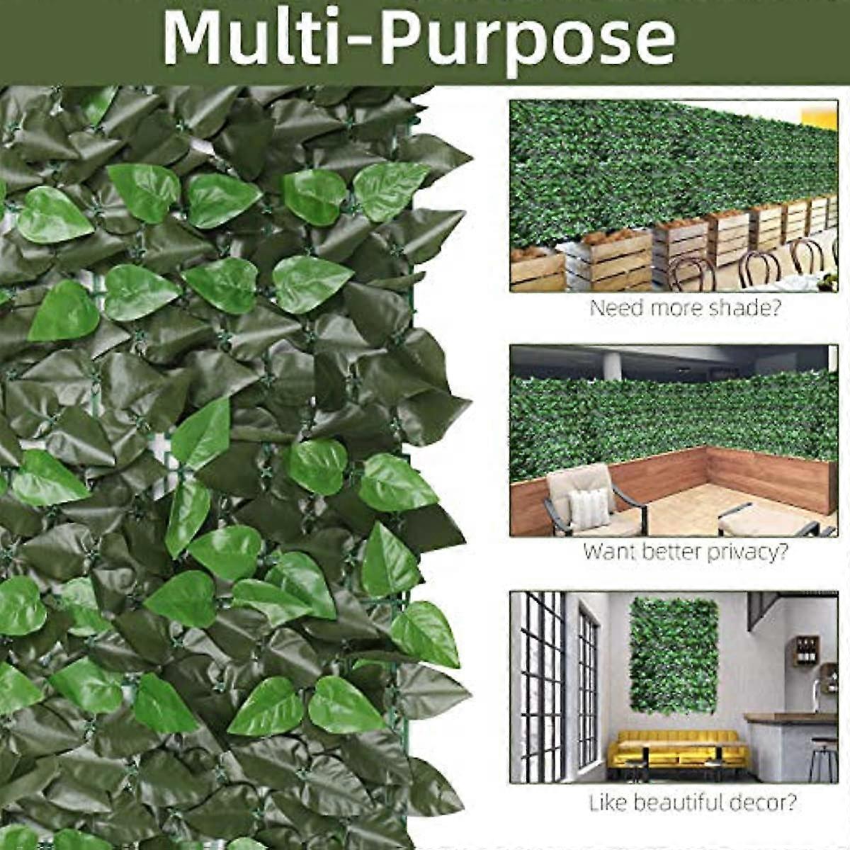Artificial Ivy Privacy Fence Screen Privacy Wall Artificial Ivy Hedge ...