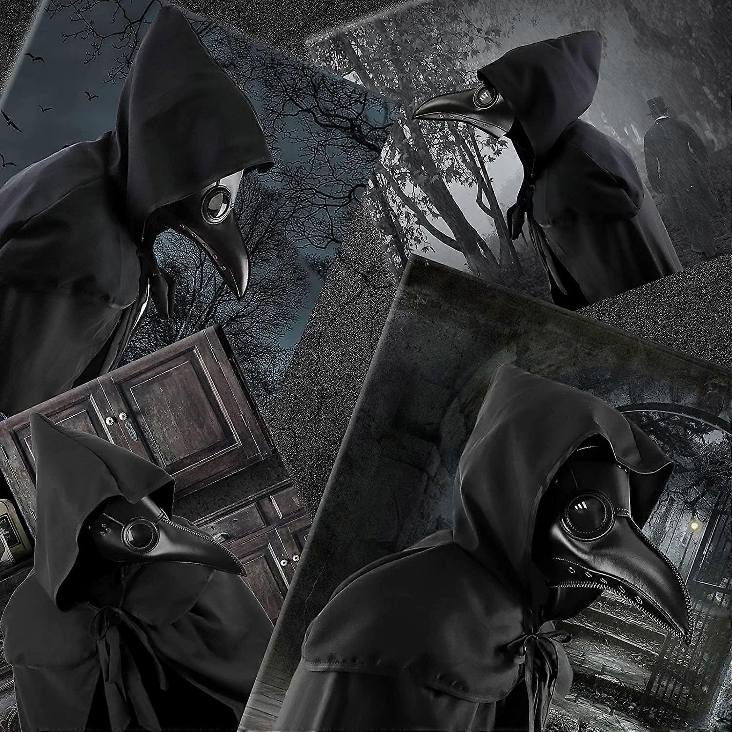 Halloween Plague Doctor Mask Plague Doctor Costume Obito Mask Steampunk ...