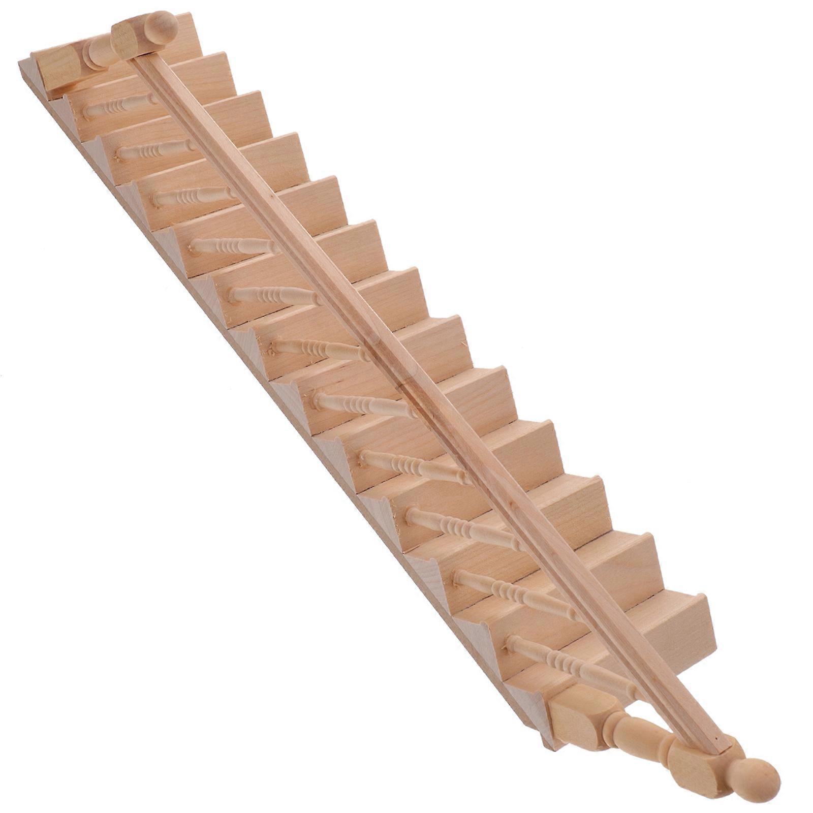 Miniature Stair Unpainted Staircase Micro Landscape Mini House ...