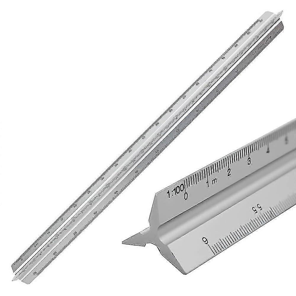 Architectural Scale Ruler, Aluminum Triangular Scale Ruler Metric 1:20 ...