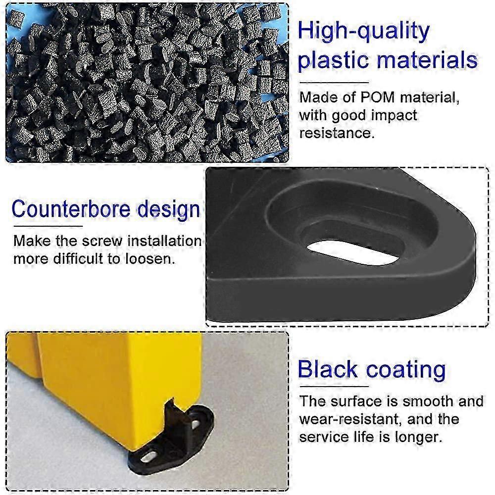 Pack of 4 Heavy Duty Floor Guide Sliding Door Clips for Sliding Barn ...