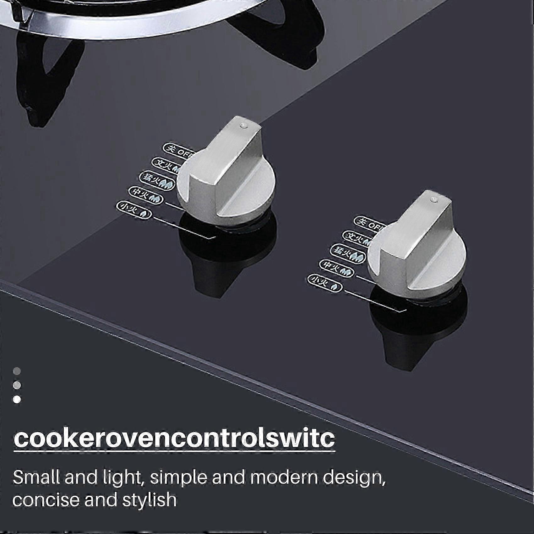 Stoves Cooker Knobs,Oven Knob , Metal 6mm Universal Silver Gas Stove ...