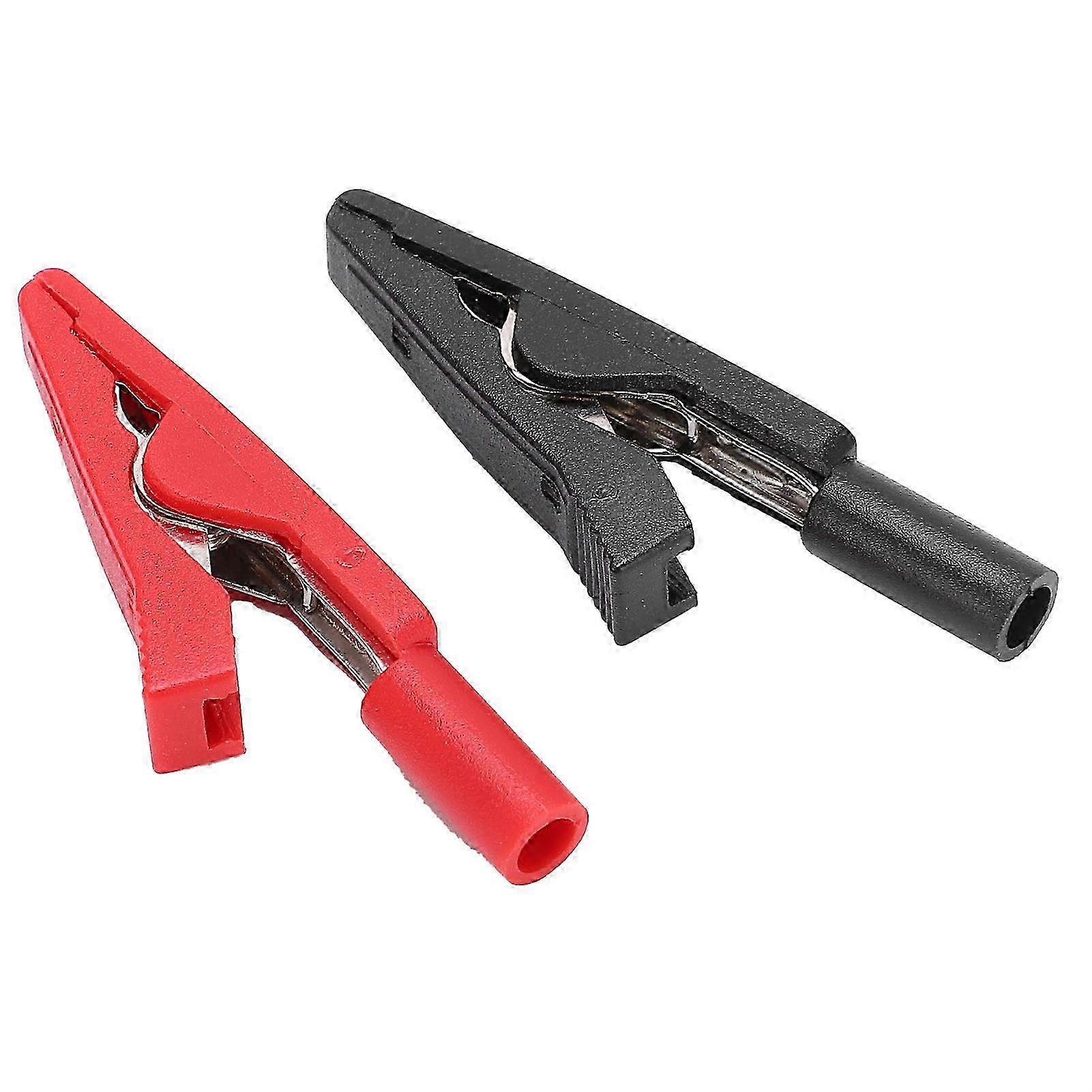 5 Set U16 2mm Tail Jack Crocodilian Clip with Needle Jack Red Black ...