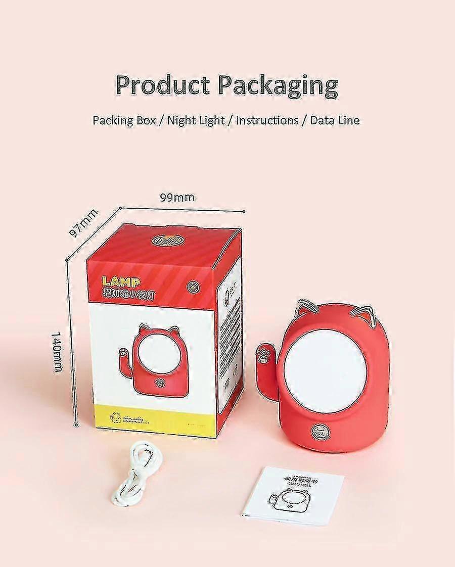 Cat Table Lamp(red) | Fruugo UK