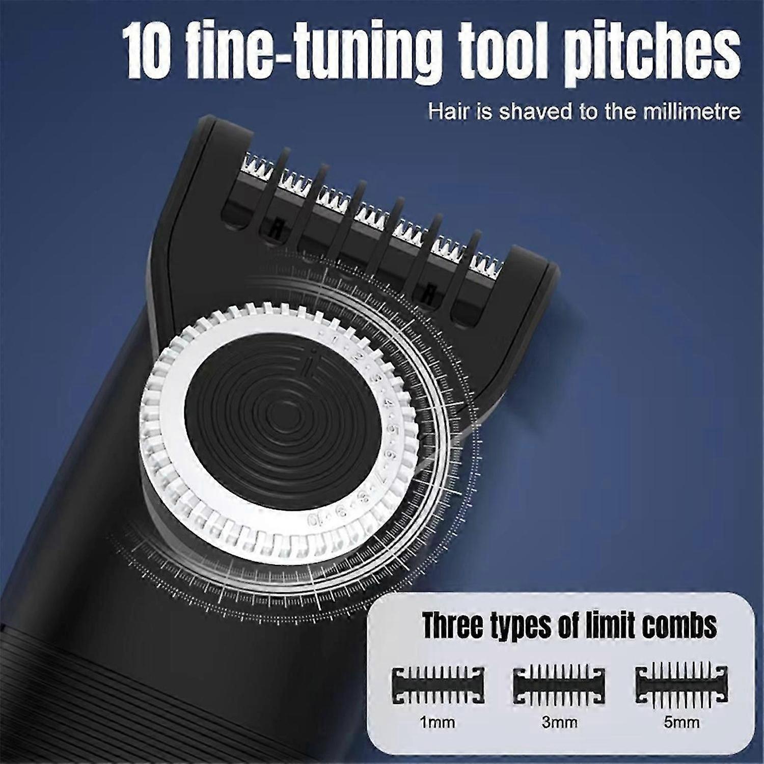 Electric Beard Trimmer for Men - Waterproof, Adjustable Guard, Multi ...