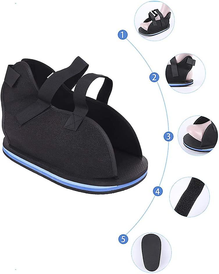 Postoperative Cast Shoe Wide Open Toe Ankle Foot Fracture Open Toe Shoe ...