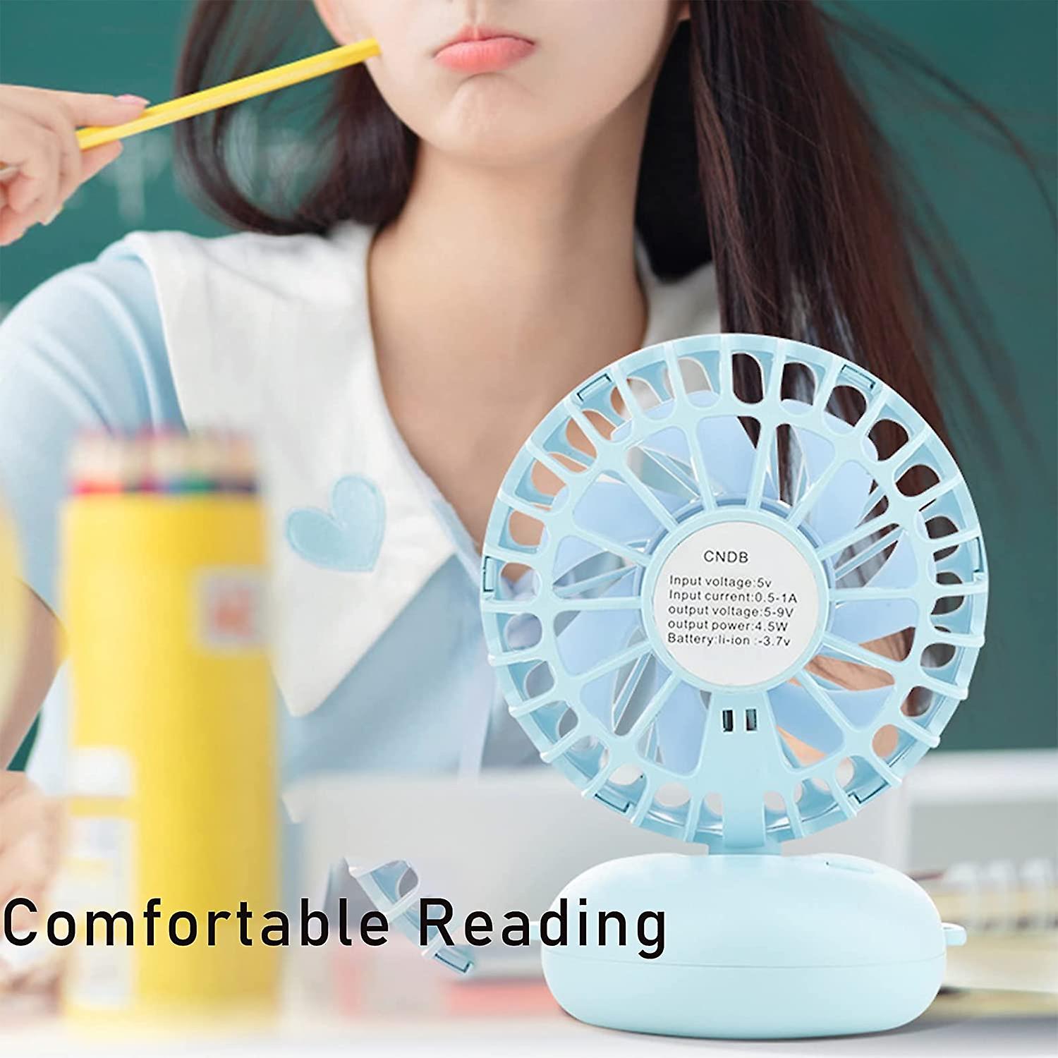 Portable Personal Necklace Fan 3 en 1 Handheld / Wearable / Desk Mini ...