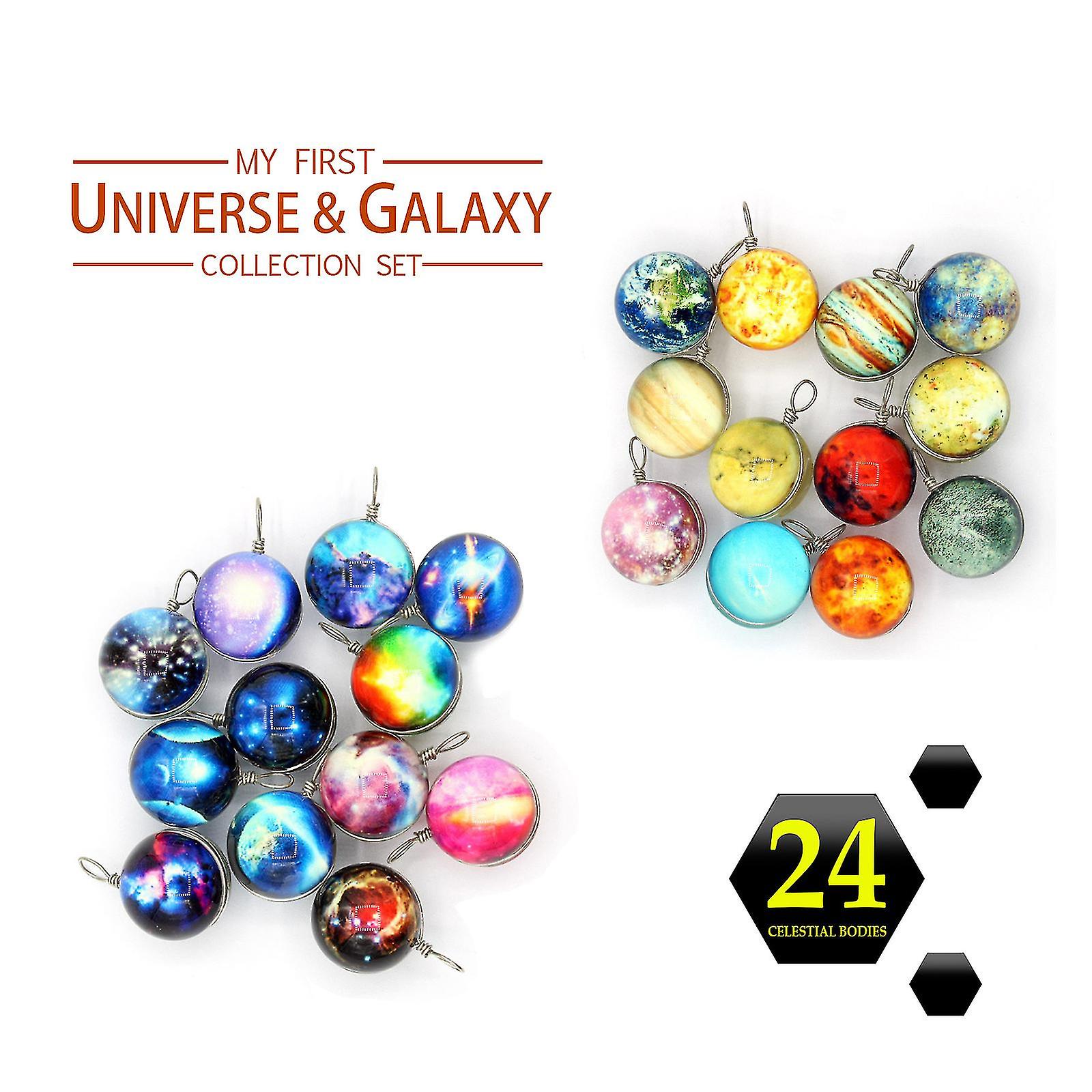 Christmas Countdown Gift Box Set Planet Pendant Advent Calendar ...