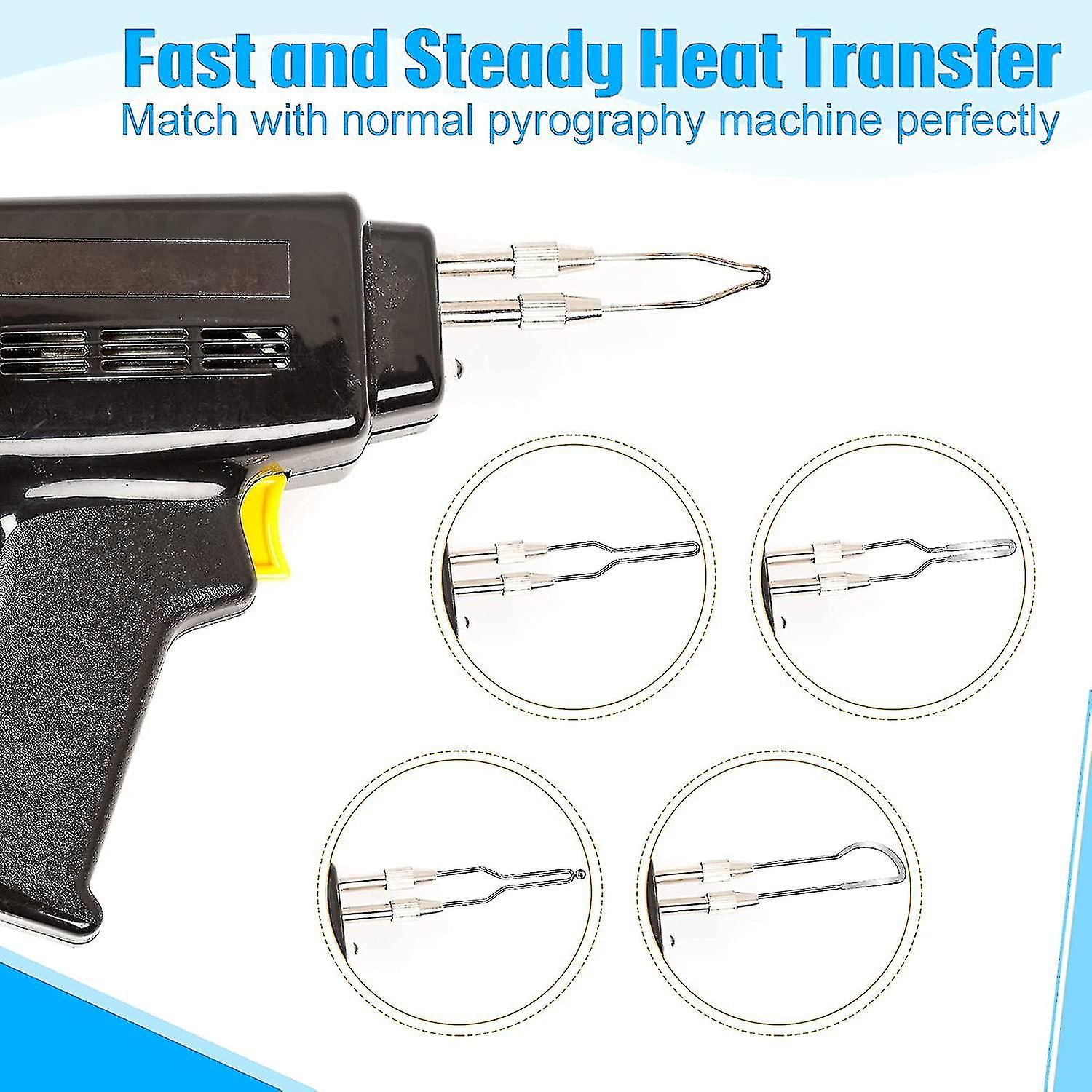 23 Pieces Pyrography Tips Replacement Wood Burning Tips Pyrography Wire ...