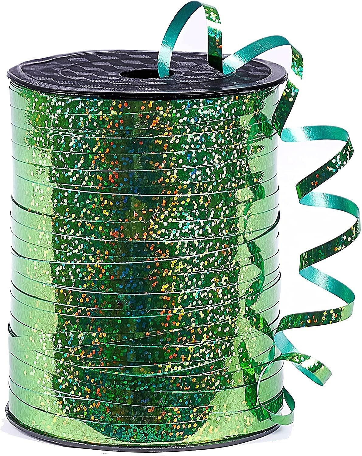 Green Ribbon, 1/5'' X 500 Yard Curling Ribbon For Crafts, Iridescent ...