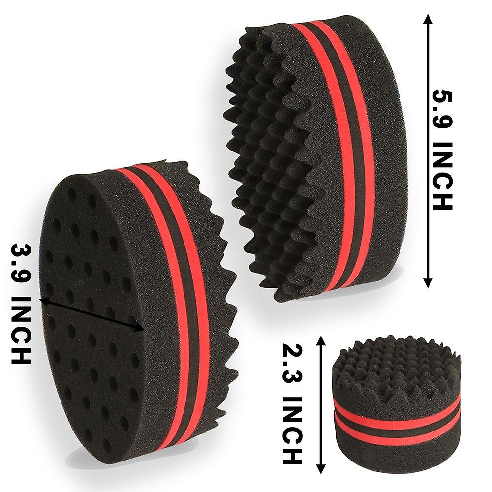 Hair Brush Sponge with Big Holes Metal Hair Pick Comb Double-sided ...