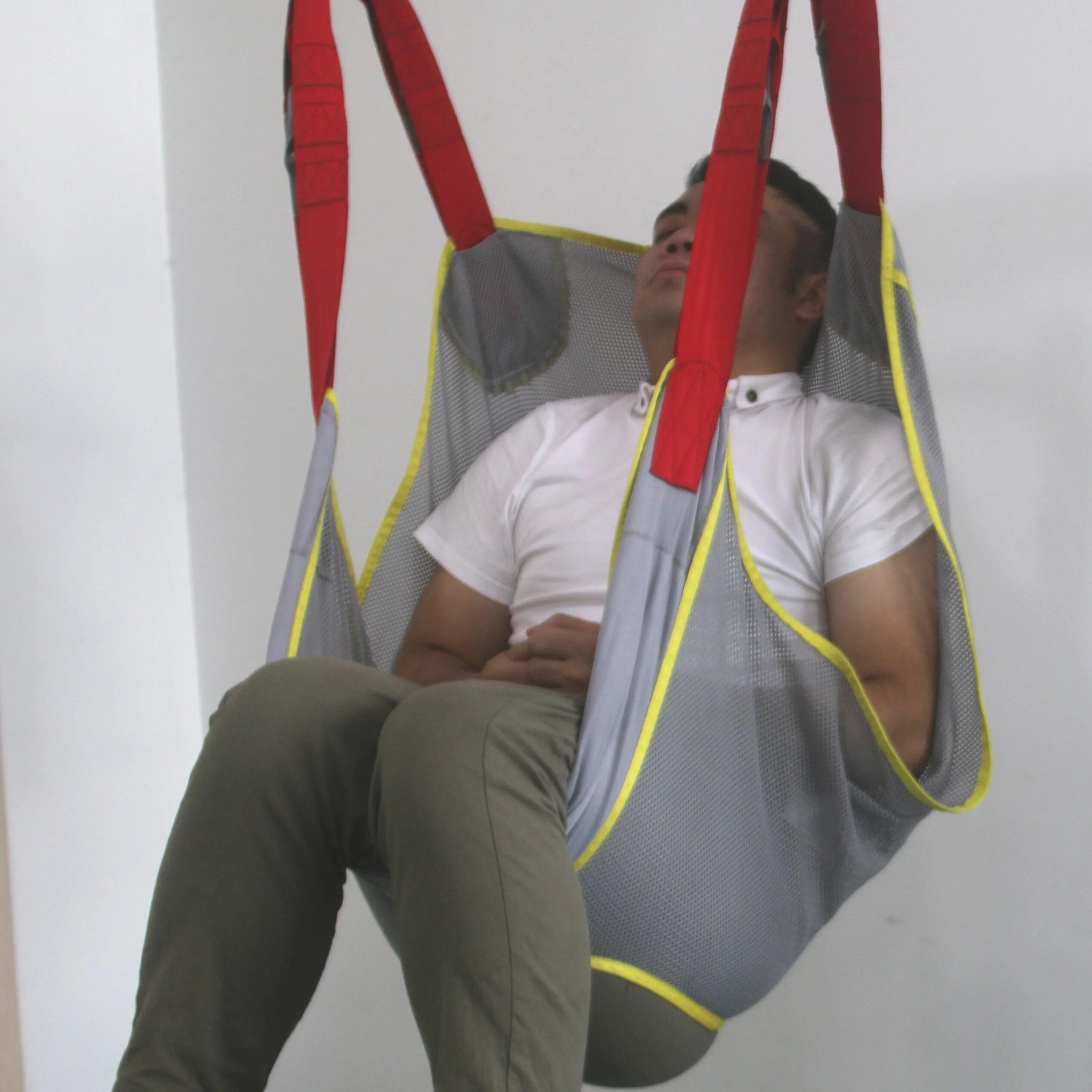 Medical mobility-impaired patient mesh cloth opentype spreader lifter ...