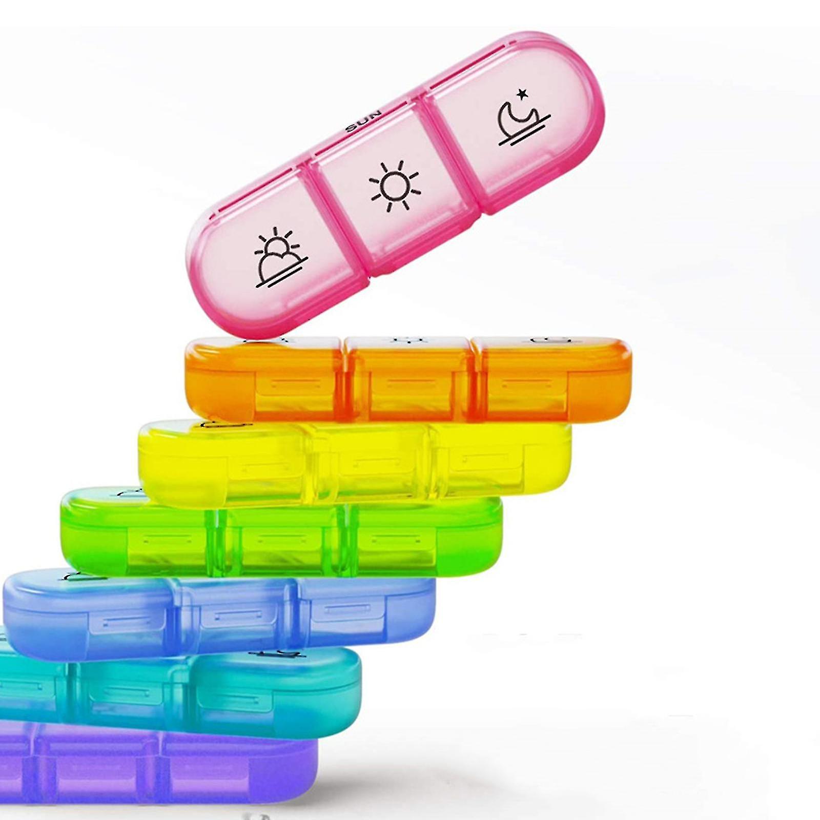 Portable Drawer Pill Box Medicine Tablet Storage Dispenser Organiser ...