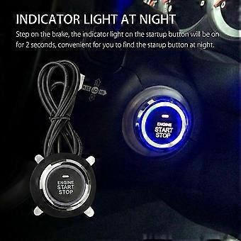 12V Auto Car Key Systems Key blade Alarm Engine Start Push Button RFID ...