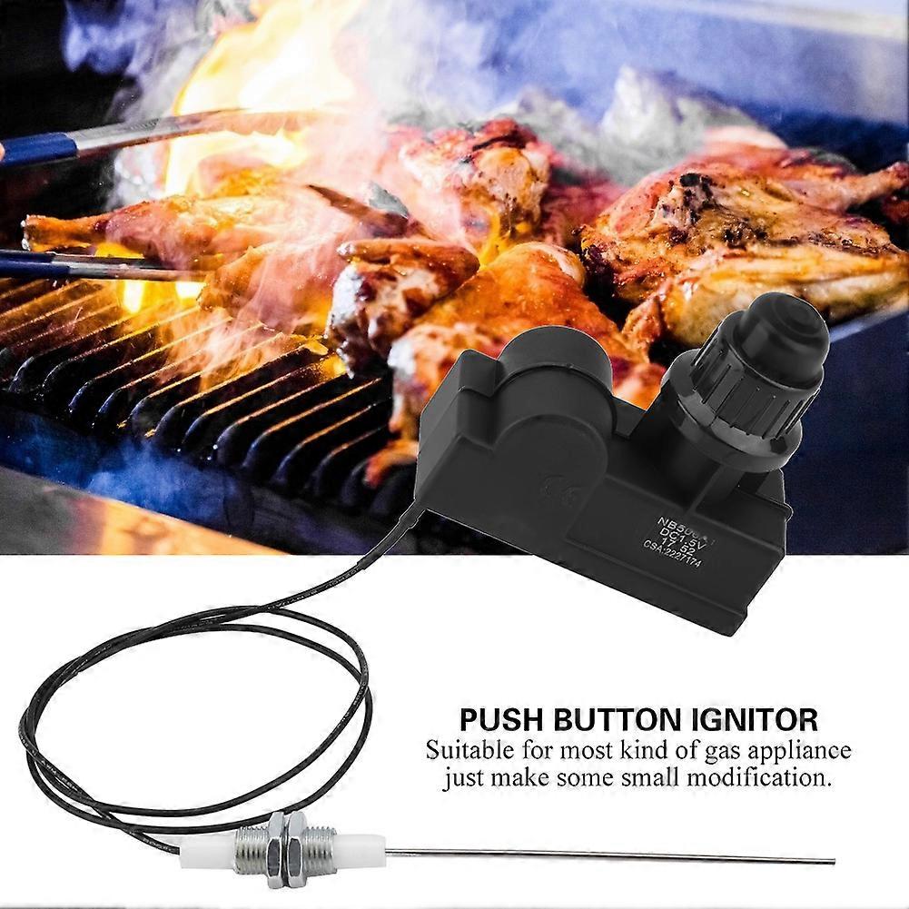 Picnic BBQ Gas Grill Push Button Spark Generator Ignitor Kit with 60cm ...