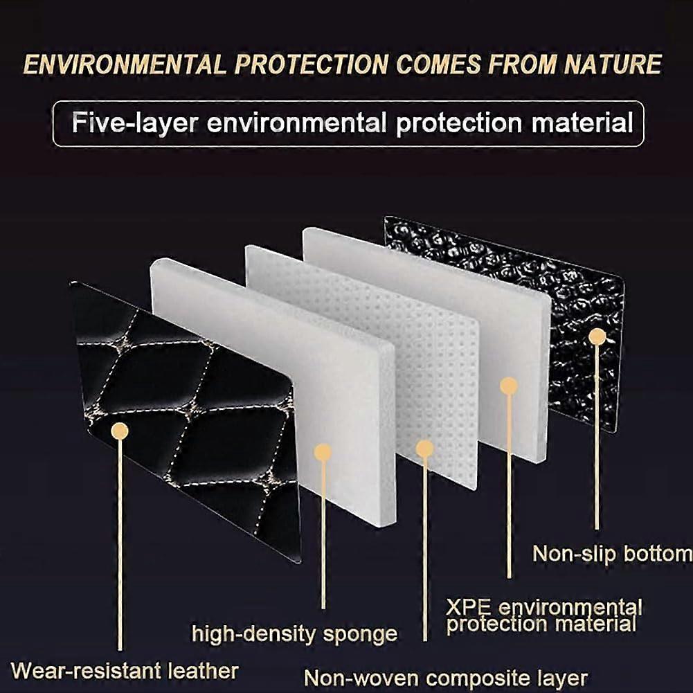 BeautifulCar Leather Boot Liner Mats For LEXUS UX HEV 2019-, Non-Slip ...