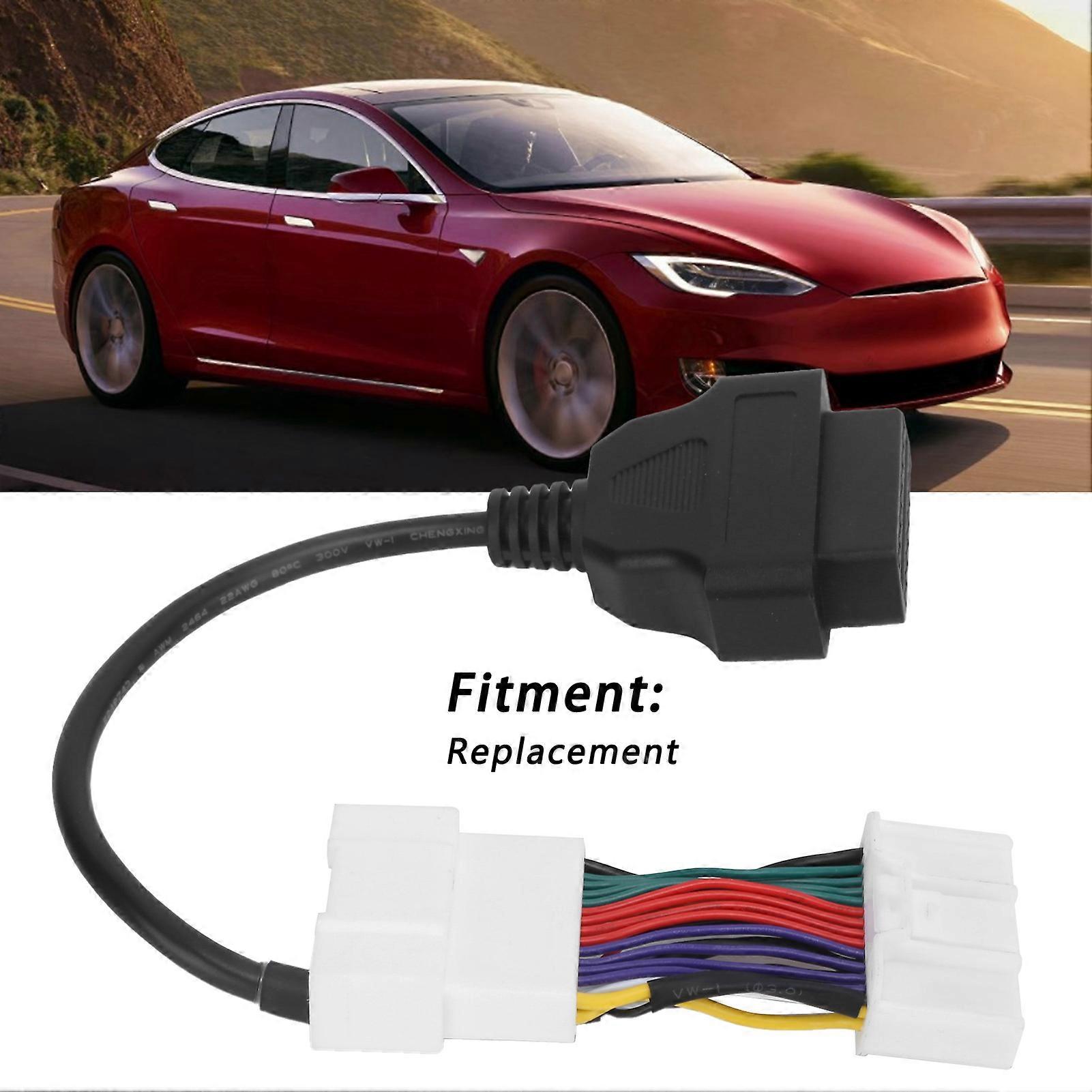 OBD2 Cable Conversion Connector Adapter Portable ABS Car Diagnostic ...