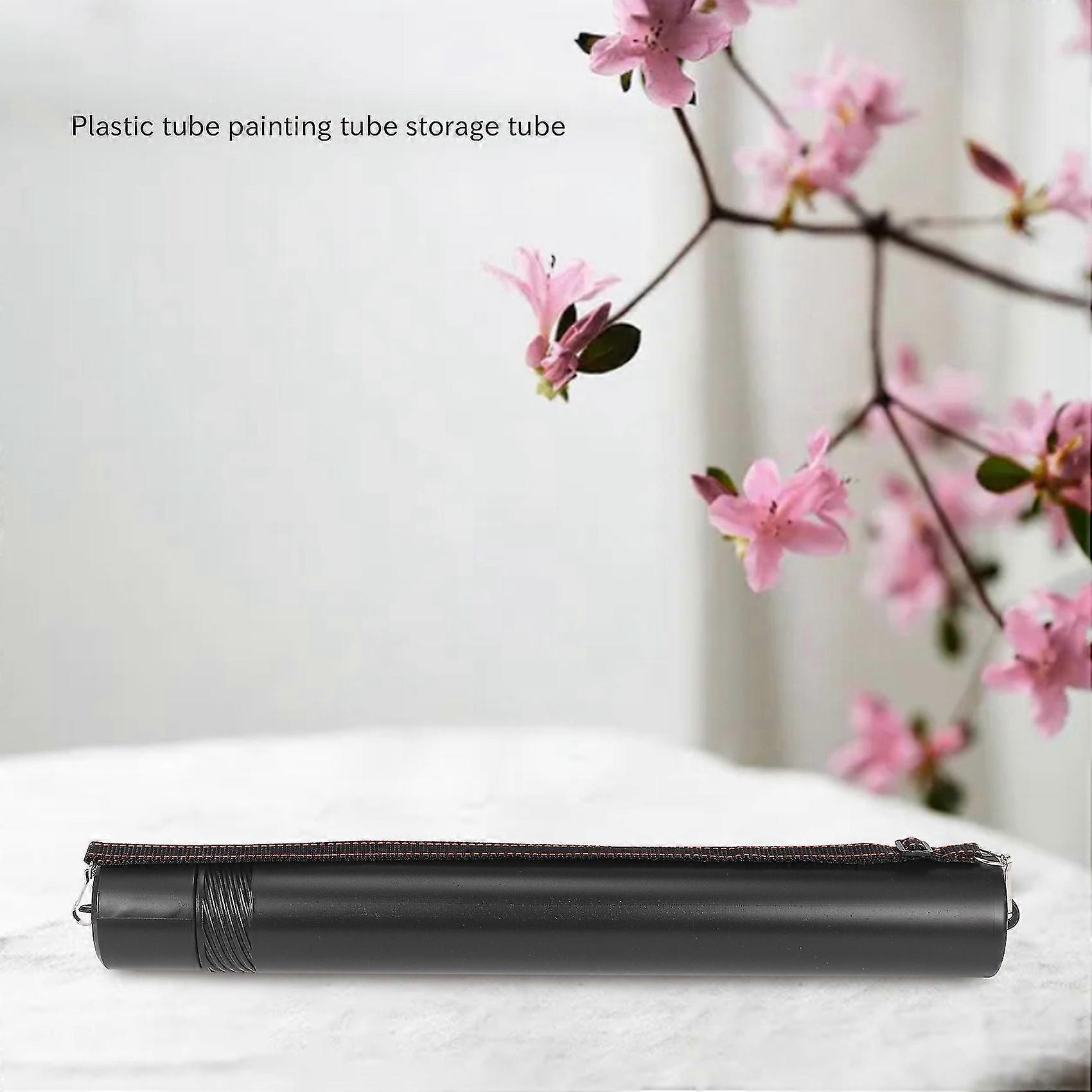 Black Plastic Drawing Picture Storage Tube Poster Scroll Holder | Fruugo UK