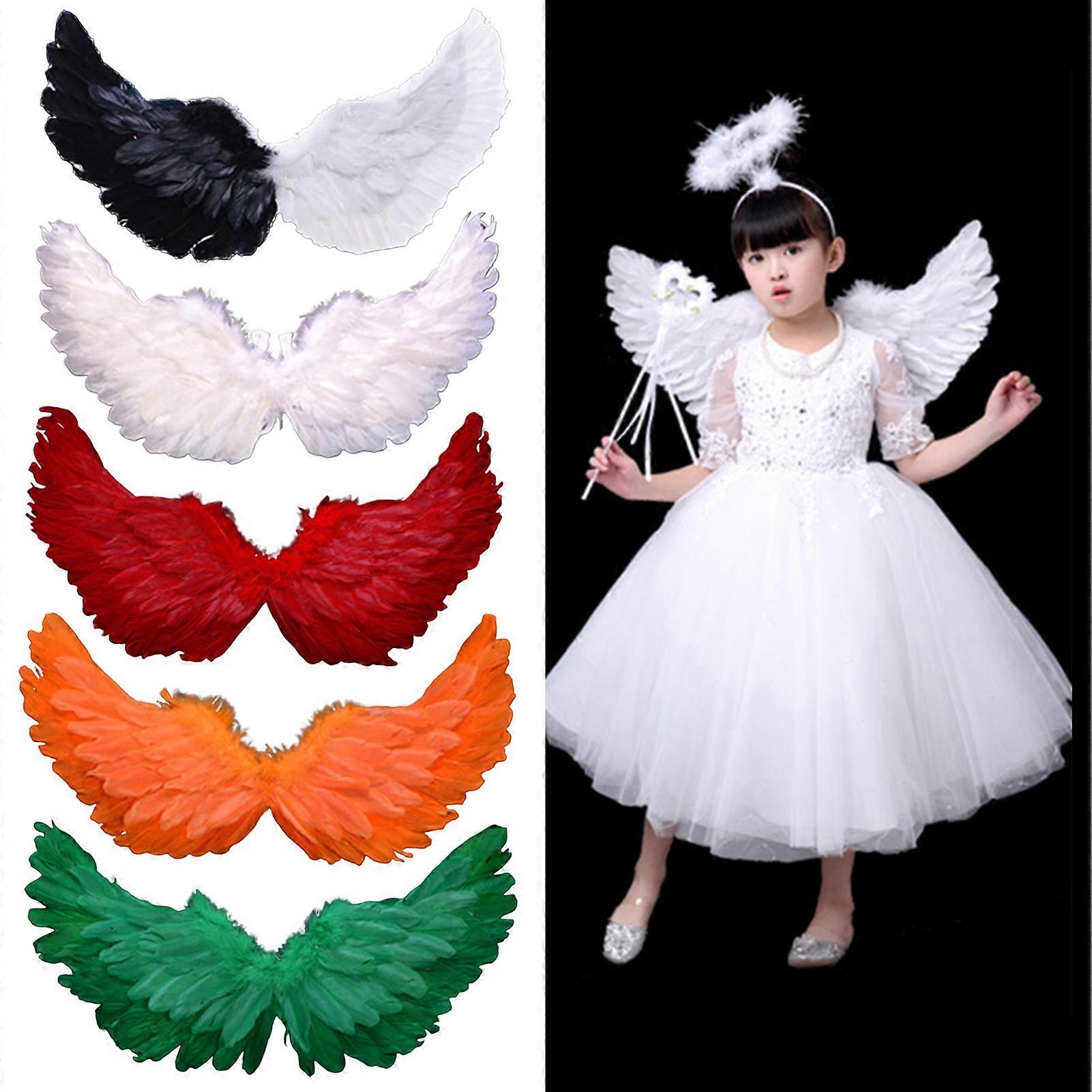 Angel Feather Wings with Elastic Straps Bright Color Lightweight ...