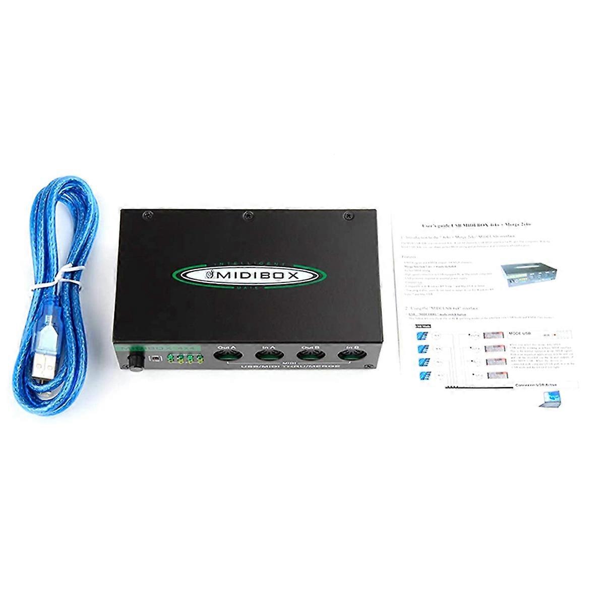 MIDI Box Musical Instruments USB MIDI Interface Thru Box 64 MIDI ...