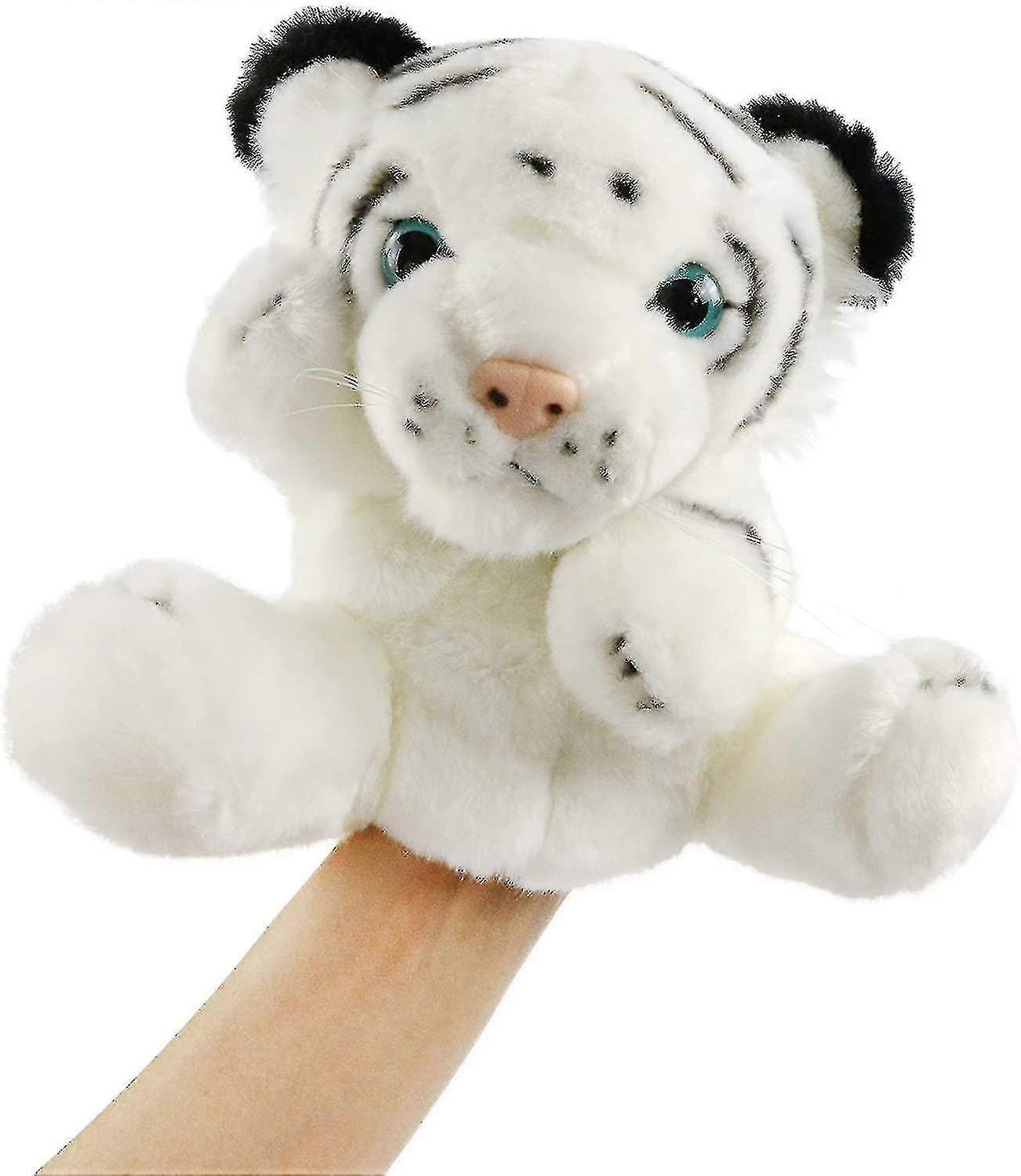 25cm Tiger Hand Puppet Jungle Friends Plush Animals Toy For Kids Play ...