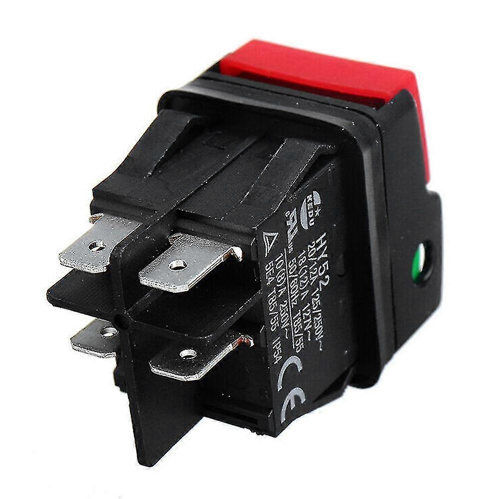 Hy52 With Light Tool Switch For Mechanical Device Push Button Double Pole On Off | Fruugo UK