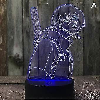 3d Night Lights Naruto Team Uzumaki Naruto Sasuke Sakura Figure Led ...