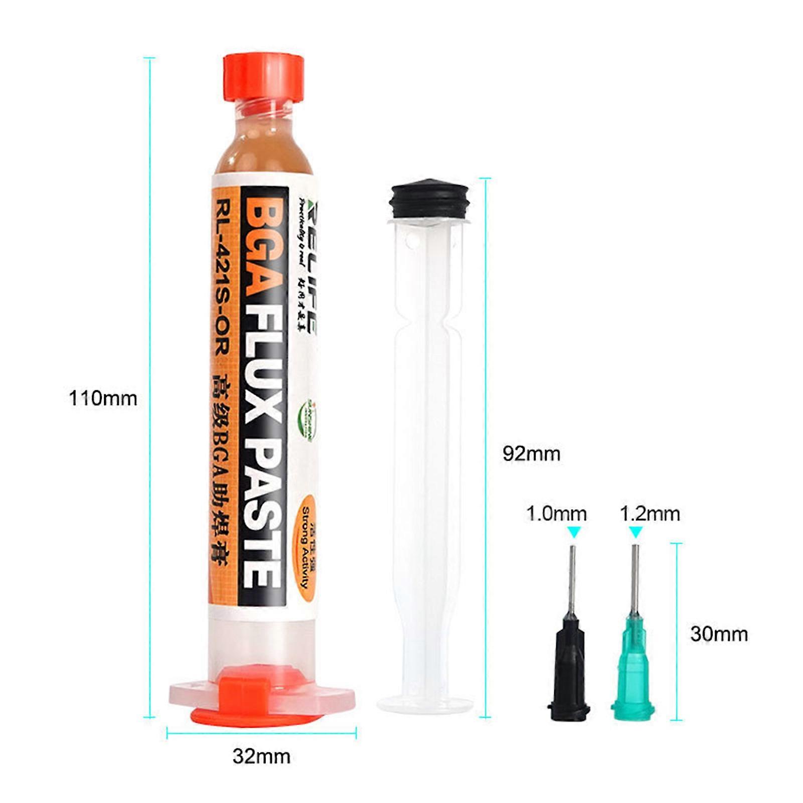 1 Set Solder Paste Lead-free Low Temperature 2 Needles PCB BGA CPU LED ...