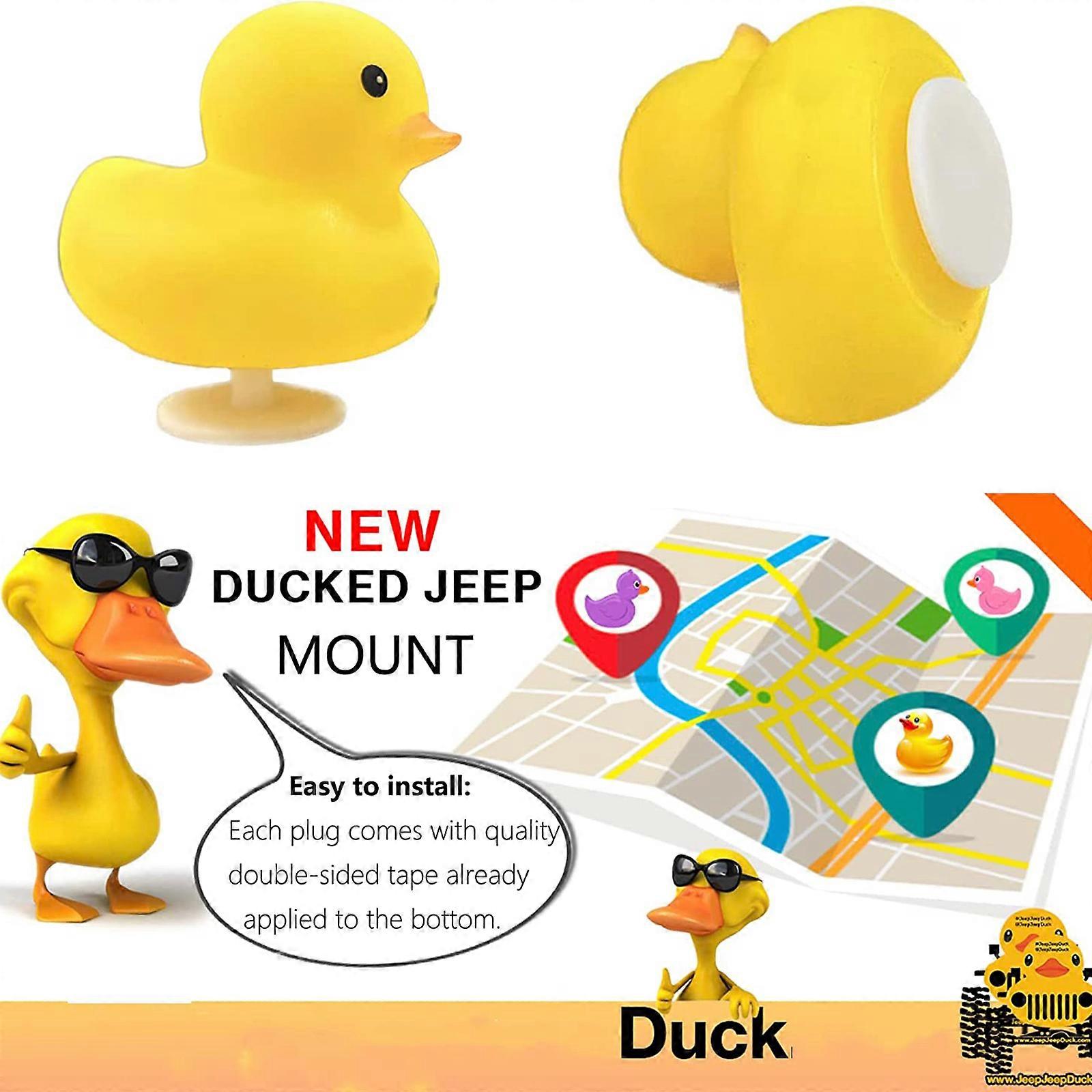 Cute Duck Plug Rubber Duck Mount, Flock Locker Rubber Duck Holder for ...
