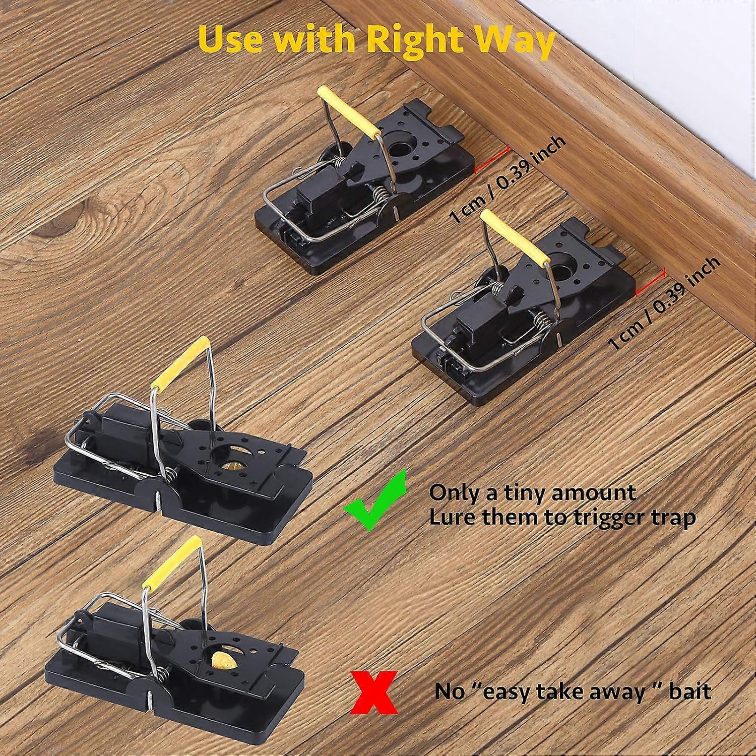 Mouse Traps, 6-Pack Heavy Duty Reusable, Safe and Effective Rodent ...