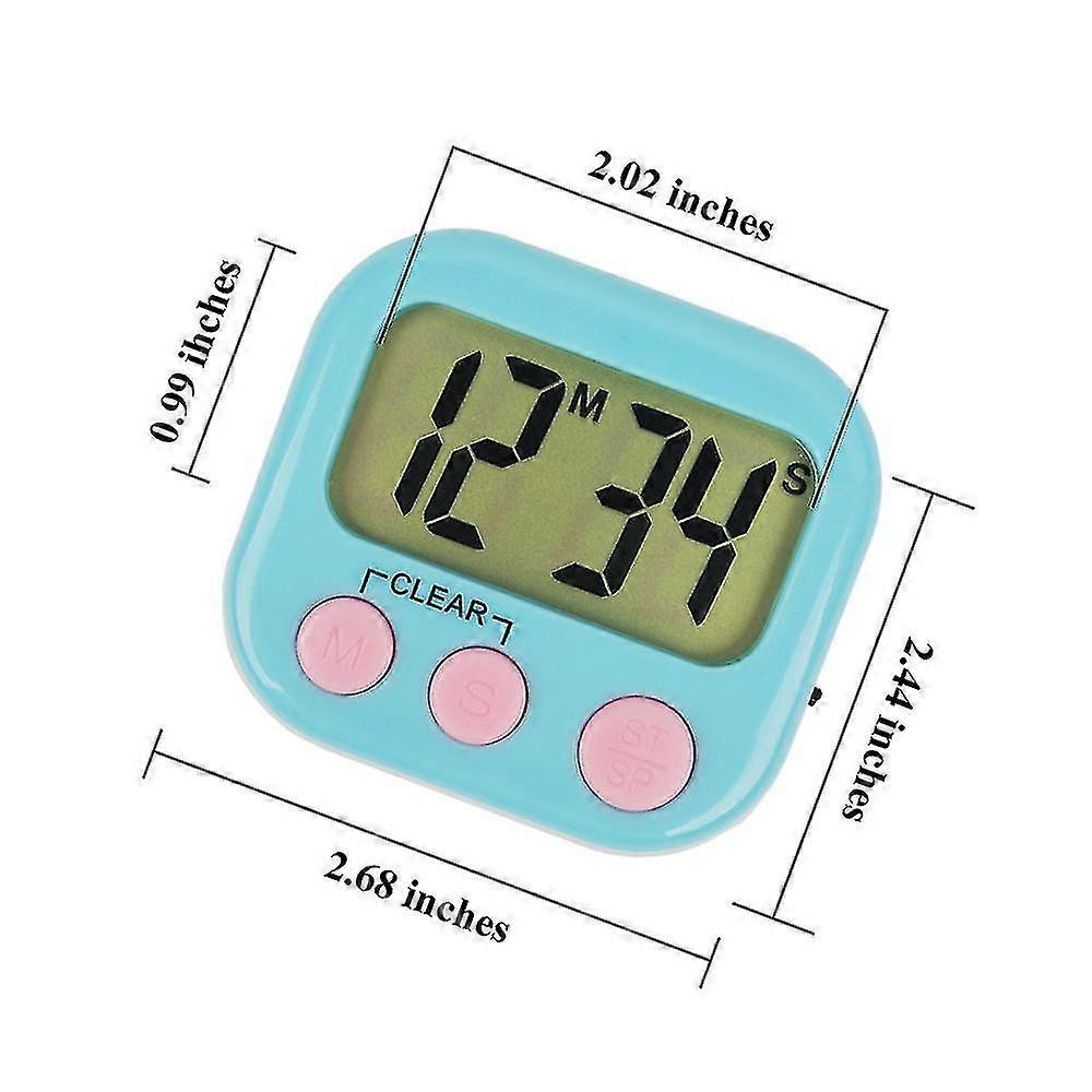 6 Pack Digital Timer For Teacher Small Timers For Kids Magnetic Back ...