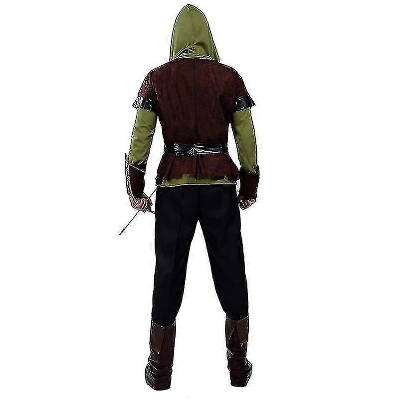 Adult Robin Hood Costume Huntsman Hood Costumes Green Deluxe Cosplay ...