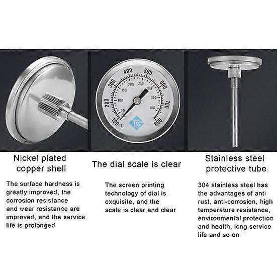 100-800 Degree Fahrenheit Large Dial Oven Thermometer Gauge Kitchen ...