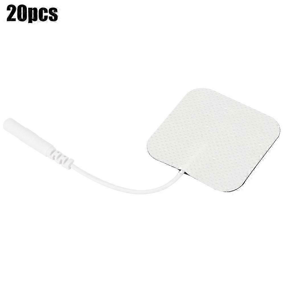 20Pcs 4x4cm 2.0 Holes Electrode Pad Physical Therapy Electrode Patches ...