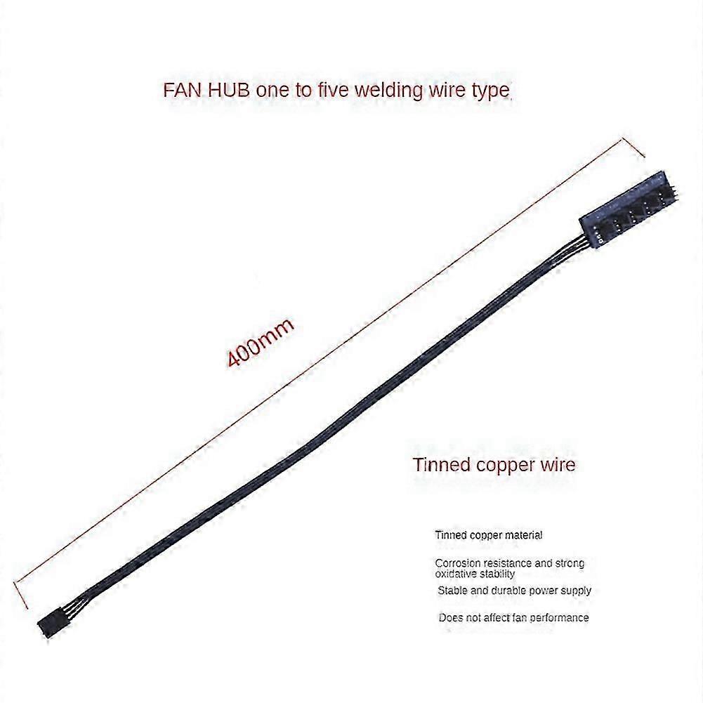 40cm 1 to 5 4-Pin Molex TX4 PWM Fan CPU HUB Splitter PC Case Chasis ...