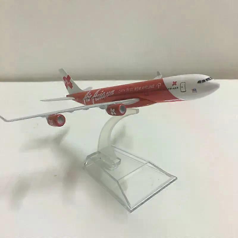 16cm AirAsia Airbus A340 Airplane Model Airplane Diecast Metal 1/400 ...