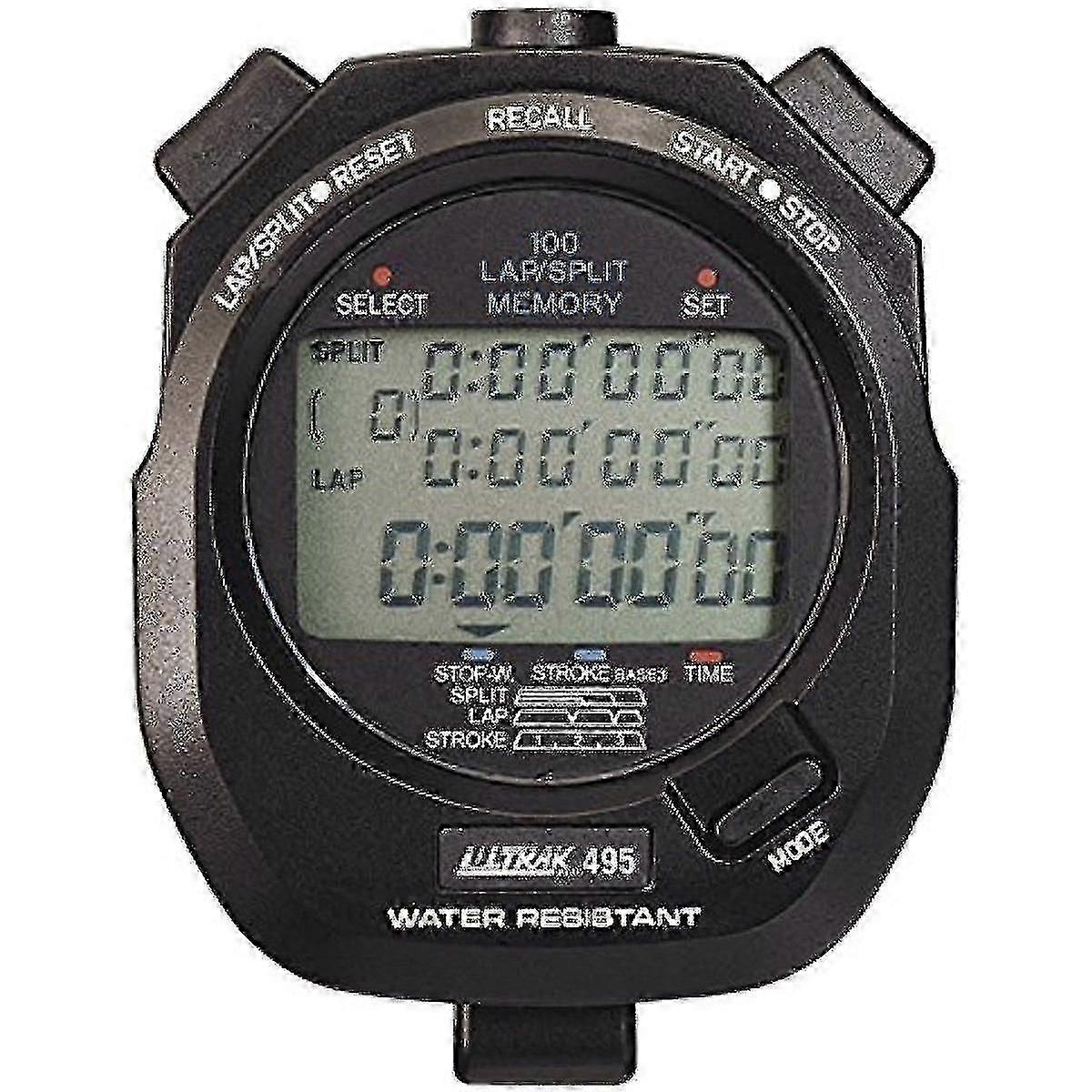 Ultrak 495 - 100 Dual Split Memory Stopwatch - Black-xinhan | Fruugo UK