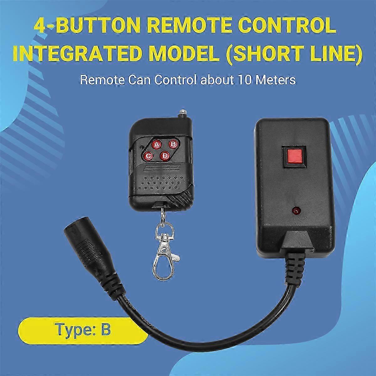 AC 90-240V Portable 3 Pins Wireless Remote Receiver for Smoke B | Fruugo UK