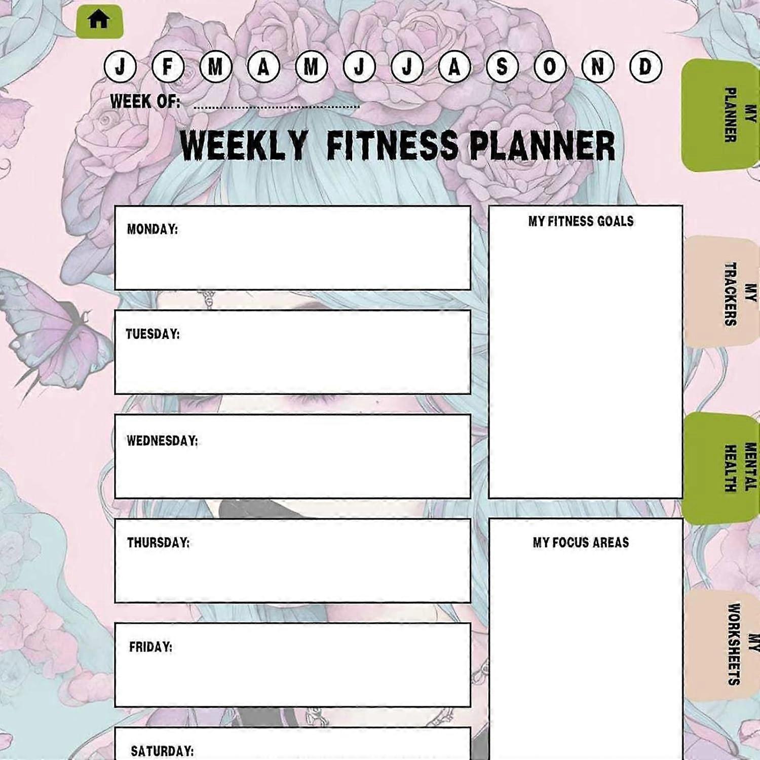 Gothic ADHD Planner, Anime Inspired ADHD Planner, Unique Novelty ...