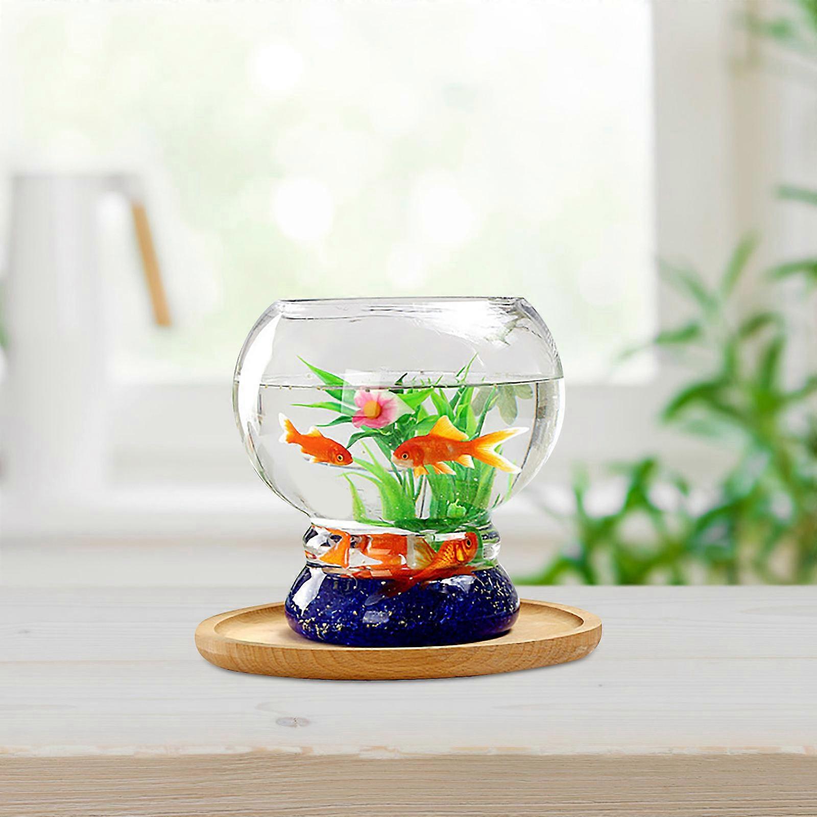 Transparent Fish Bowl Glass Fish Bowl for Lab Home Office Aquarium ...