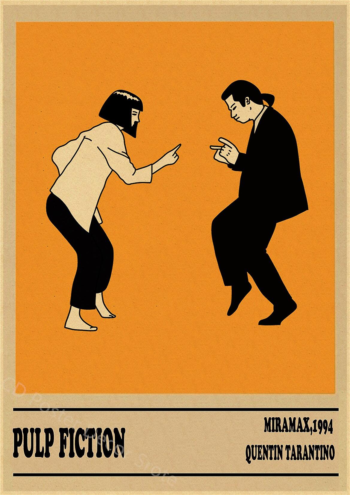 Hot Film Series Retro Poster Pulp Fiction Fight Club Kill Bill Prints ...