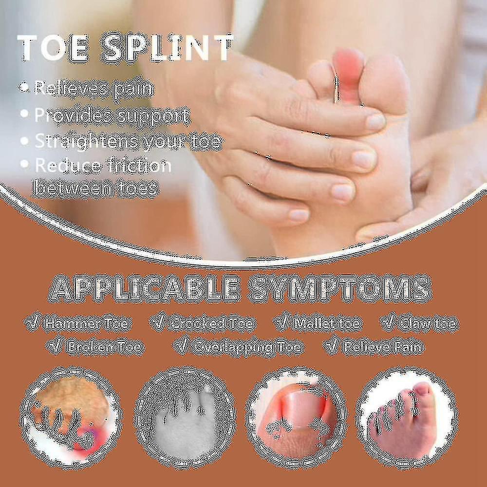Toe Splint, Toe Corrector Brace, Toe Straightener For Hammer Toe ...