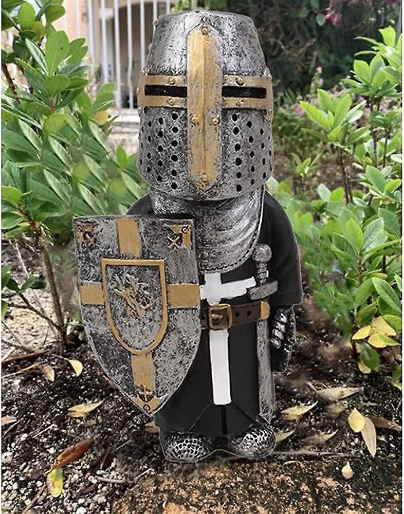 Garden Guard Medieval Statue Decorations Knight Exquisite Dwarf Garden ...
