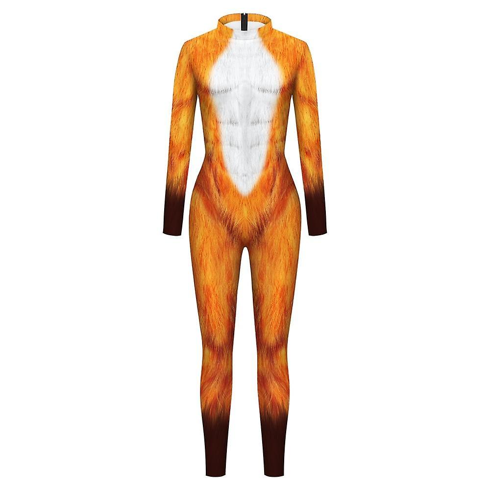 Halloween Cosplay Fox Costumes Suit Fashion 3d Animal Leopard Print ...