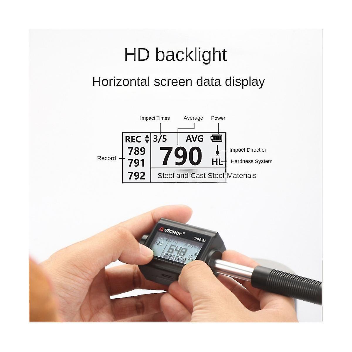 Sw6200 integrated Leeb hardness tester portable industrial hardness ...