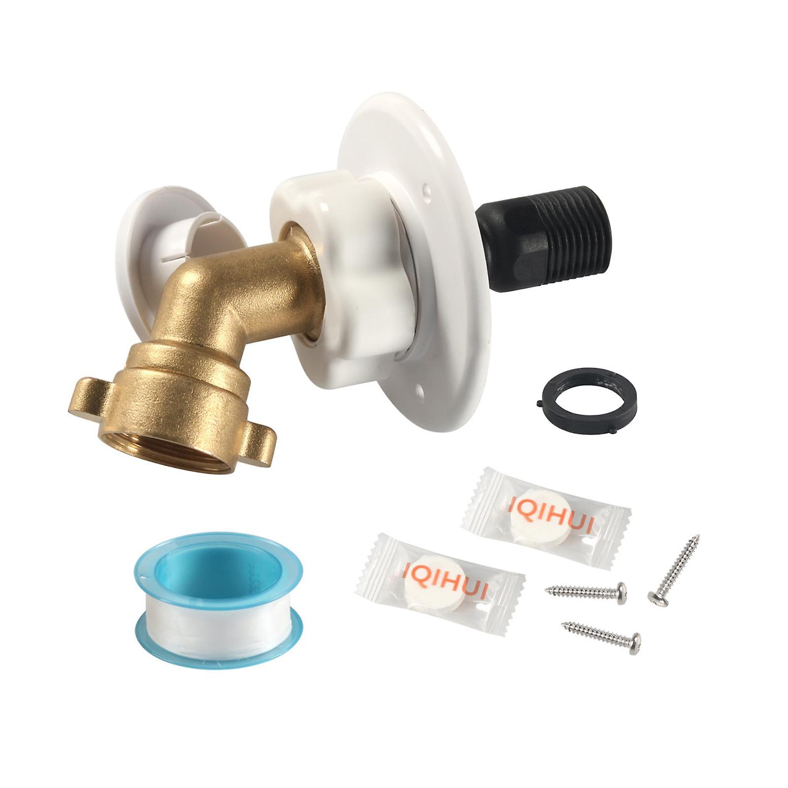 RV City Water Fill Inlet Kit with Check Valve and Gasket Seal Brass ...