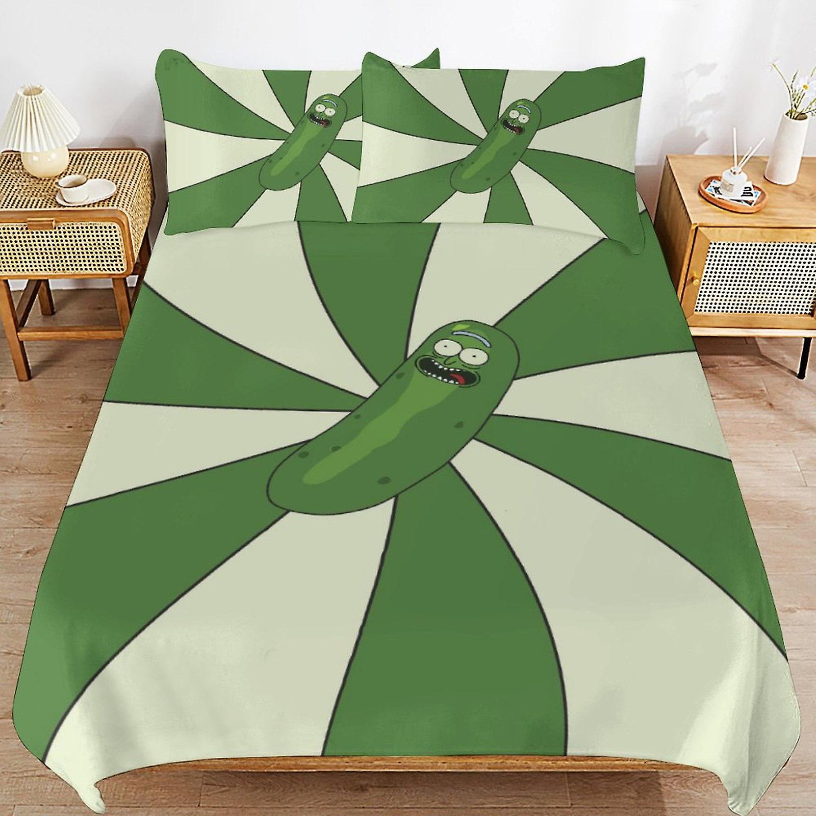 Rick and Morty Bedding Sets Cute Bed Cover Anime Cartoon 3D Printed ...