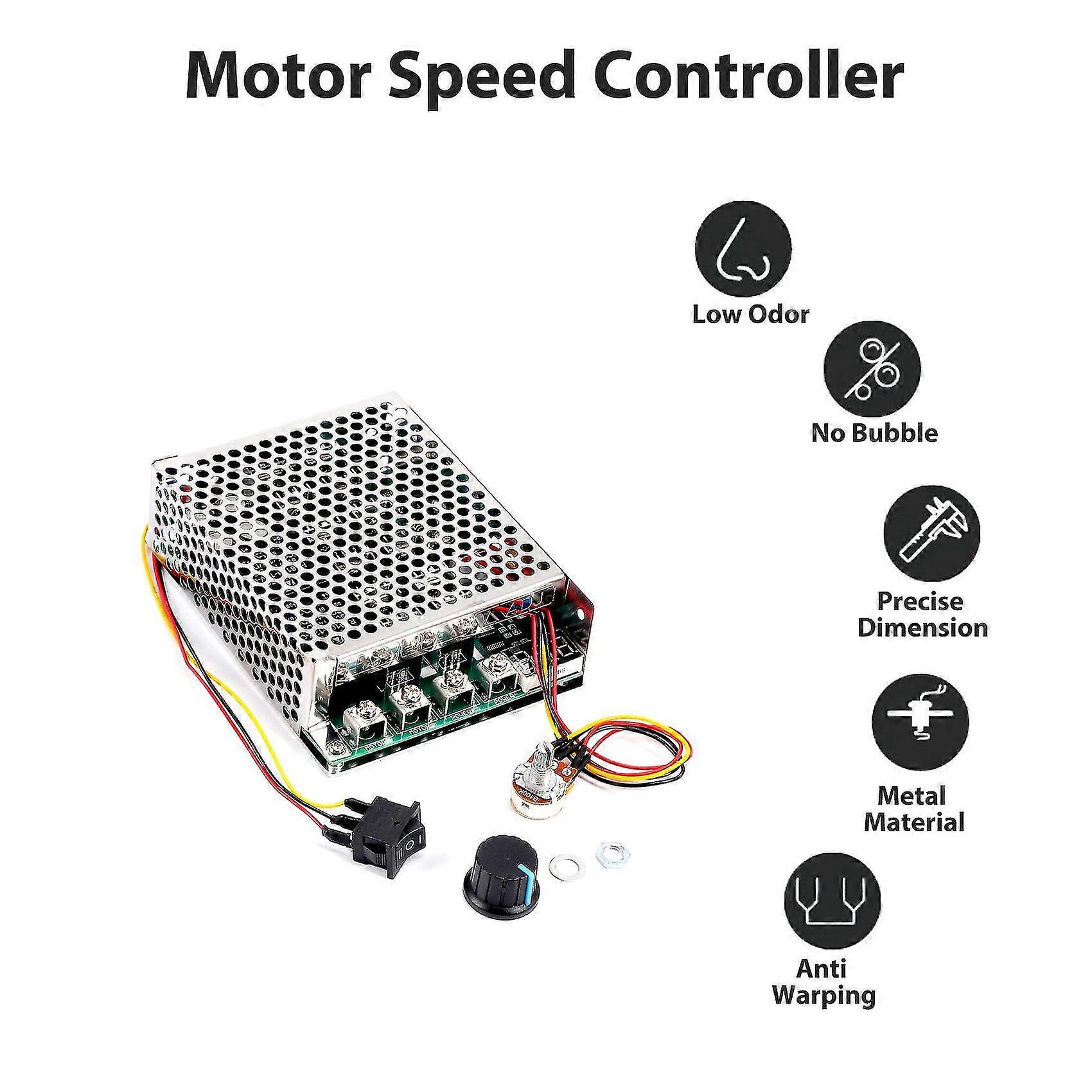 Dc 10-55v 100a 3000w Motor Speed Controller Reversible Pwm Control Forward And Reverse ...